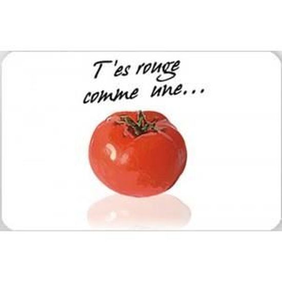 Set De Table "tomate" 41x29cm Rouge - Paris Prix - Cdiscount Maison