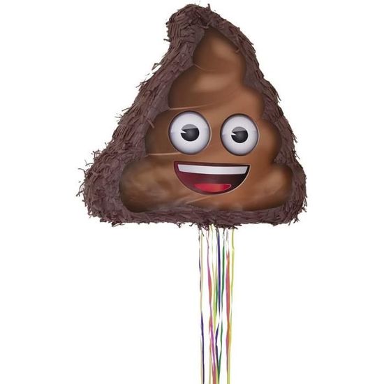 Unique Party 66189 - Poop Emoji Pinata, avec Ficelle a Tirer137 ...