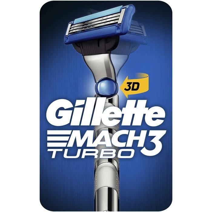 Mach3 Turbo Rasoir + 1 Recharge Lame 24 g - Cdiscount Au quotidien