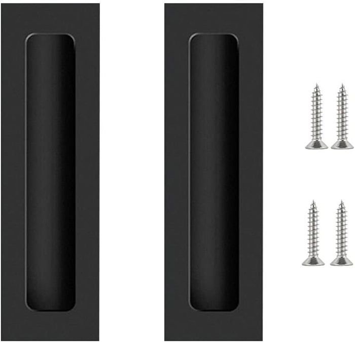 Poigne Porte Coulissante Noire 2 Pices Poignee De Meuble Poigne De ...