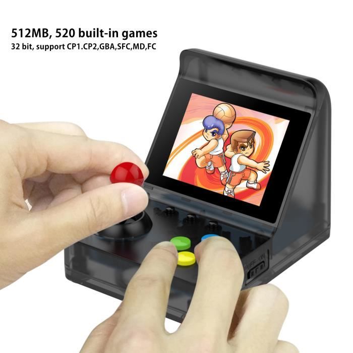Console de jeu d'arcade portable rétro - Arcade mini - 32 bits - 520 jeux vidéo - Cdiscount Jeux ...
