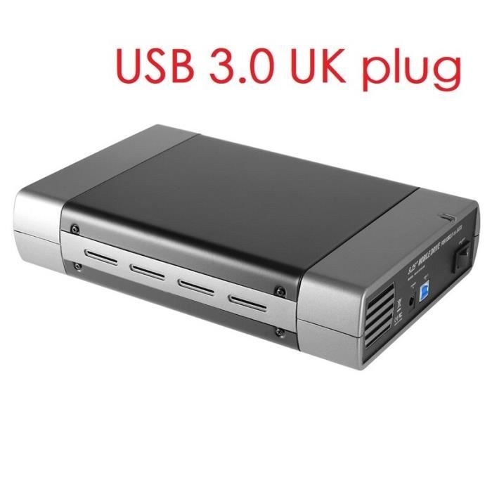 Prise USB 3.0 britannique--Boîtier de lecteur optique externe SATA ...