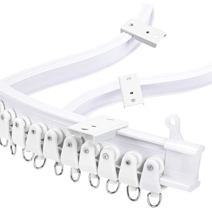 Rail De Rideau Flexible - Tringle À Rideaux Avec Roulettes - Rail De ...