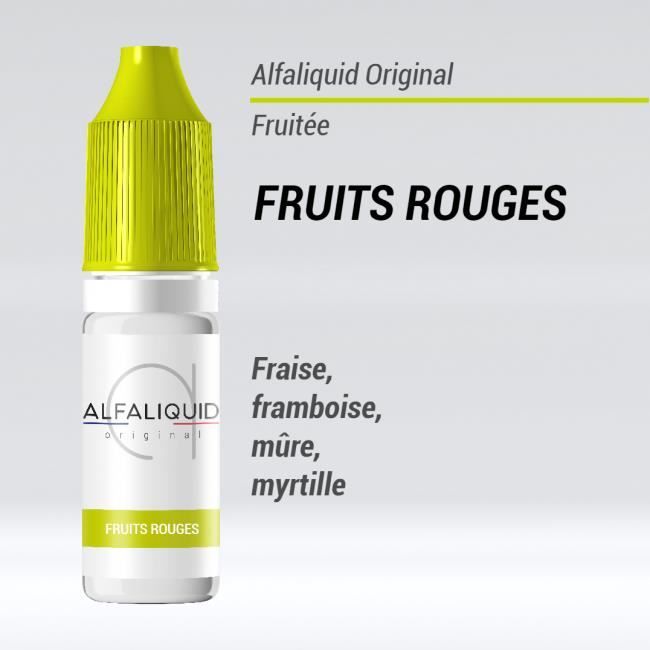 Lot de 5 E-LIQUID ALFALIQUID Fruits rouges 6 mg - Cdiscount Au quotidien