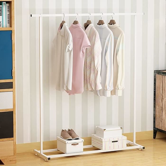 Porte-vêtements Étagère Penderie à Vêtement, Support Portant Vetement ...