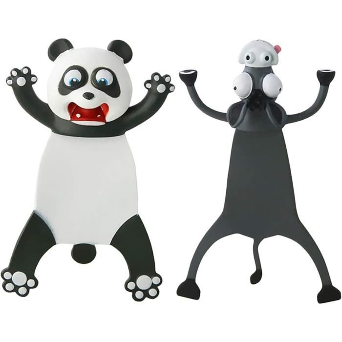 Signet 3D Animaux Joli Marque-Page de Livre Animé pour Enfants Bureau ...