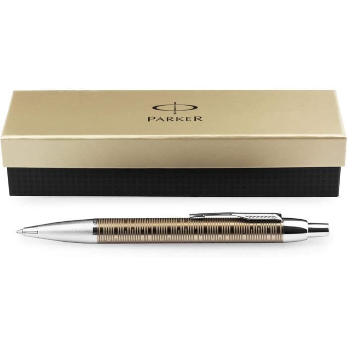 Parker IM Premium Stylo à bille rétractable Pointe moyenne Encre bleue ...
