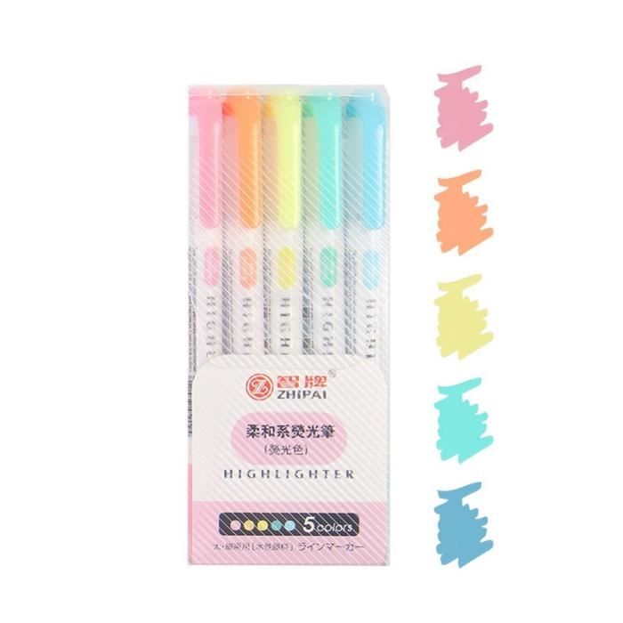 Nouveau stylo surligneur Fluorescent 25 couleurs, surligneur à Double ...
