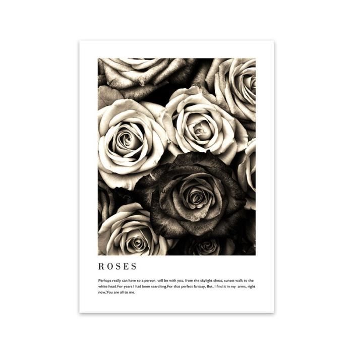 Affiche de fleur de femme à la mode et citations de Coco imprimées ...