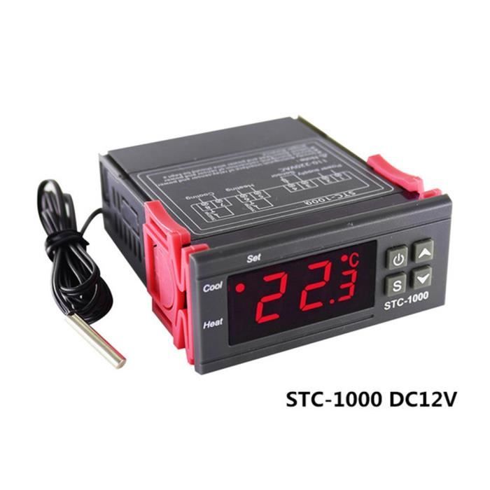 STC-1000 DC12V - Thermostat régulateur de température numérique LED, incubateur - Cdiscount ...