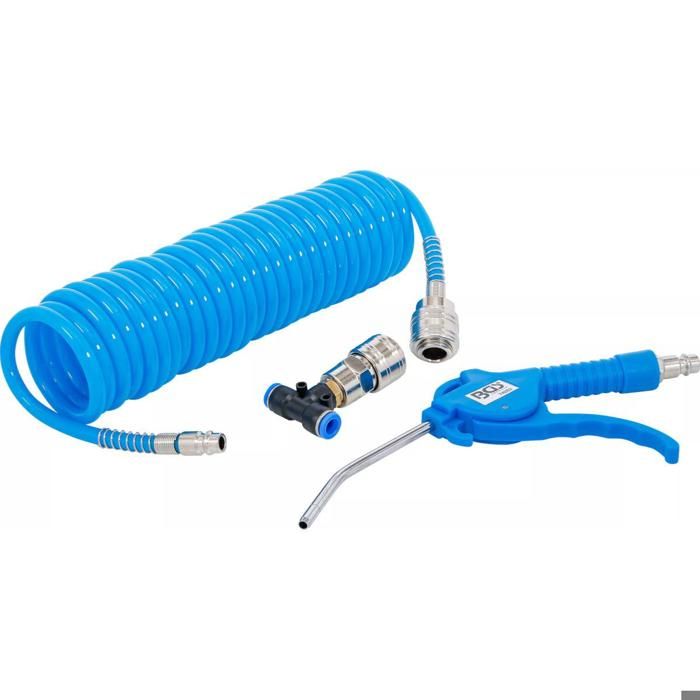 SOUFFLETTE PNEUMATIQUE AVEC TUYAU AIR SPIRALE ET CONNECTEUR EN T ...