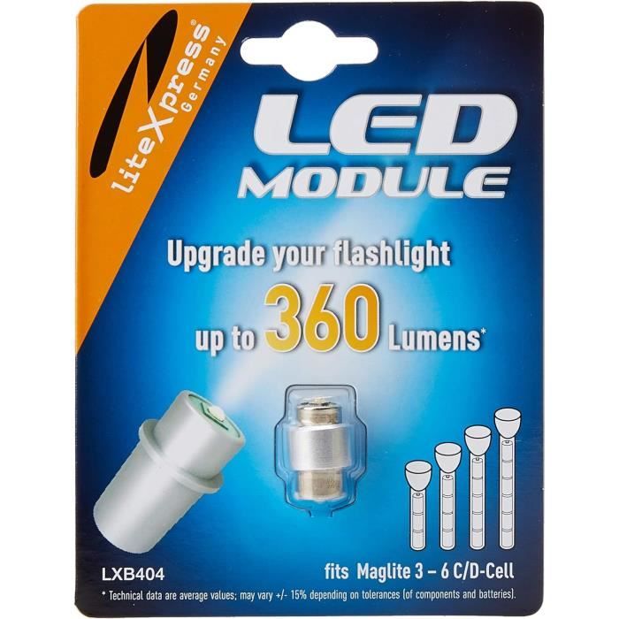 Lxb404 Module À Led 360 Lm Pour Lampe De Poche Maglite À 4-6 Piles C-D ...