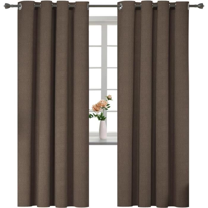 Rideau 100% Occultant, Rideau Thermique Isolant Anti Froid Et Chaleur ...