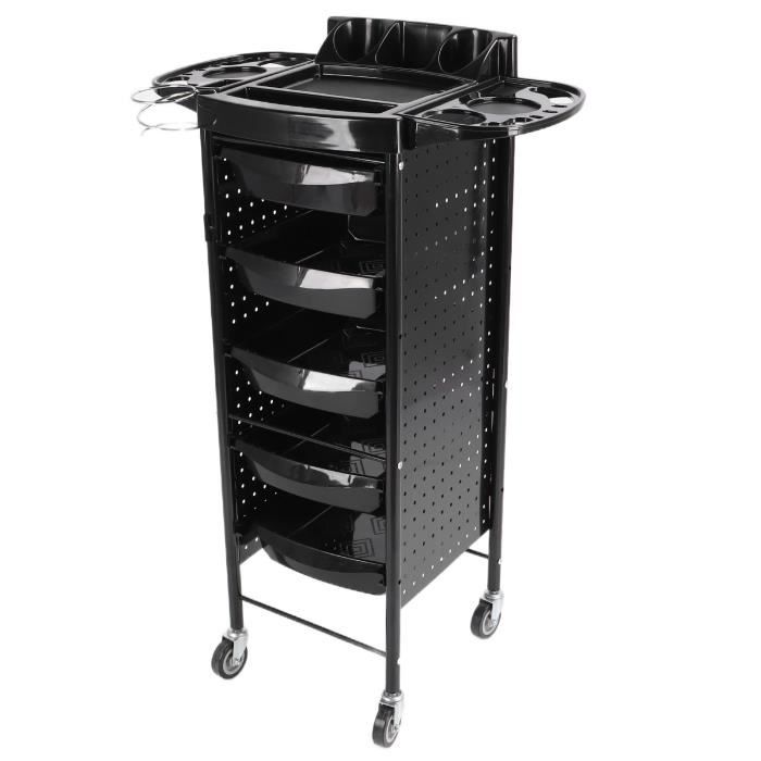 Chariot De Salon Noir Chariot De Beauté De Salon Peu Encombrant Pour Un ...