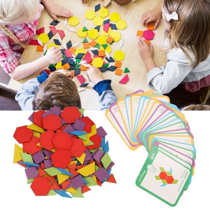 PAS® Planche de puzzle en bois Jeu de Plateau de Puzzle en Bois Coloré ...