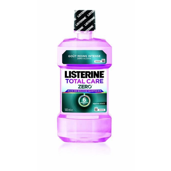 Listerine Total Care Zéro Bain de Bouche 500 ml - Lot de 2 - Cdiscount Au quotidien