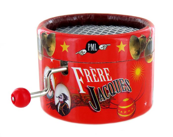 Frère Jacques (traditionnel) - Boîte à musique à manivelle ronde en ...