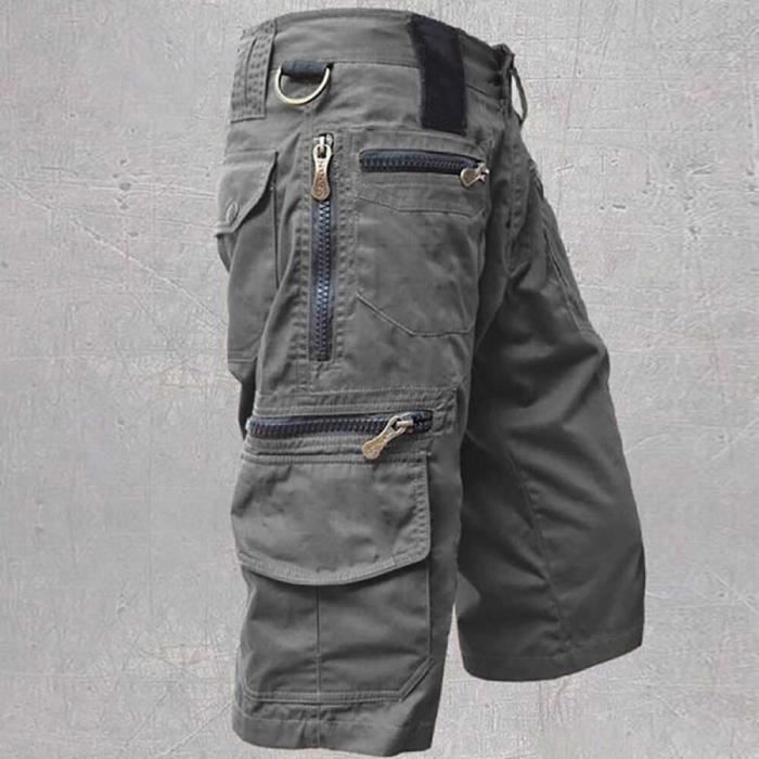 Short,Short Baggy Cargo pour hommes, tendance d'été, poches ...