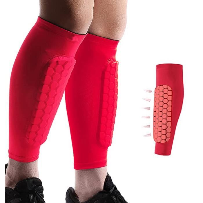 Paire de protège-Tibias de Football, Manchon de Protection des Mollets ...