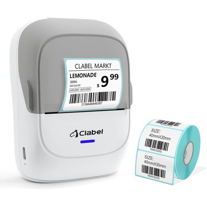 Imprimante Etiquette Autocollantes Thermique, 221B Mini Etiqueteuse ...