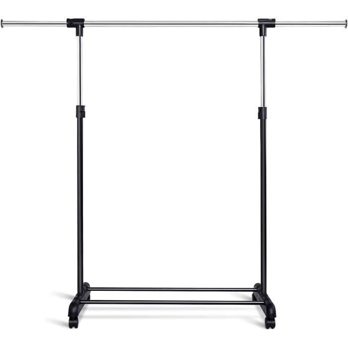 GOPLUS Penderie à Vêtement à roulettes Portant à Vêtements en Acier ...