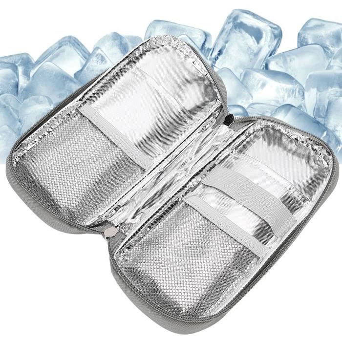 TMISHION Sac de stockage au froid à insuline Sac réfrigéré réfrigéré de ...