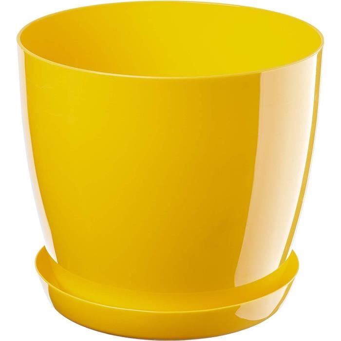 Élégant Pot À Fleurs-Plantes Avec Soucoupe Forme Ronde Et Élégante En ...