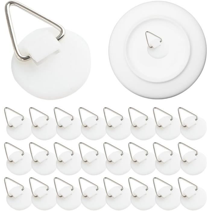 Crochets Adhésifs Invisibles-Lot De 30-Supports De Plaque Muraux Pour ...