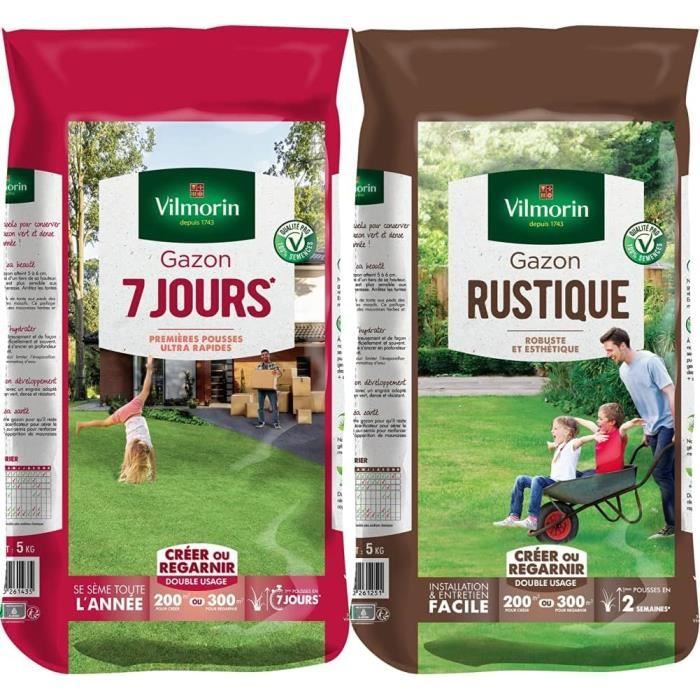 Gazon 7 Jours - Premières Pousses Dès 1 Semaine - Pour Créer Un Nouveau ...