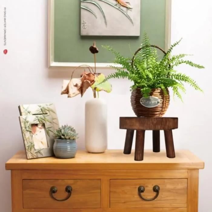 Support de base de pot - Support de plante en bois pour pot de fleur ...
