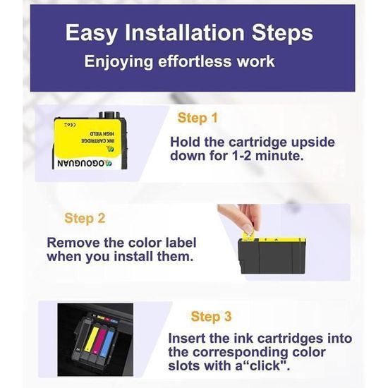 15 Cartouches encre Epson 603 603XL compatible pour Epson XP-2100 XP-2105 XP-2150 XP-3100 XP ...