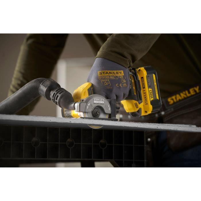 Mini scie circulaire sans fil - 18V - STANLEY FATMAX V20 - SFMCM300B-XJ ...