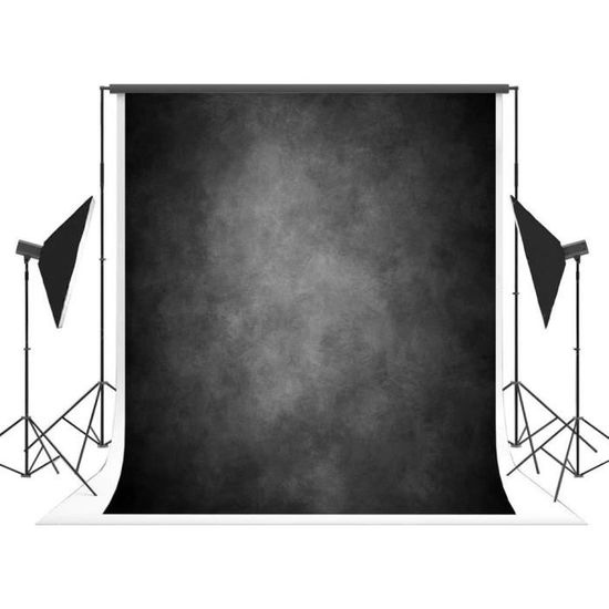 Toile de fond pour studio photo 2 x 2,9 m Gris charbon de bois.[G5683 ...