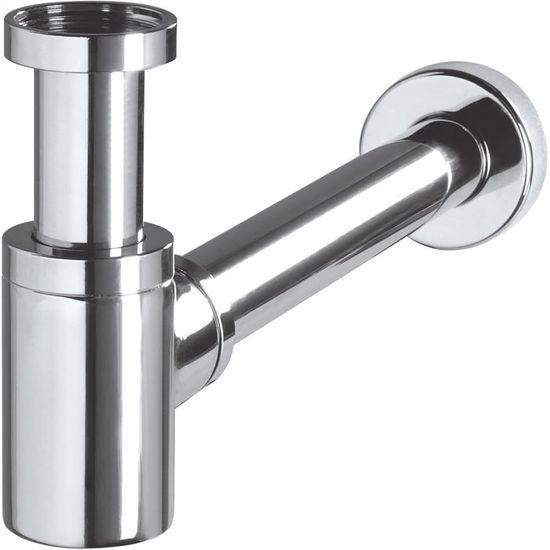 Wirquin 30723103 Mini Siphon de lavabo design en laiton, chromé15 ...