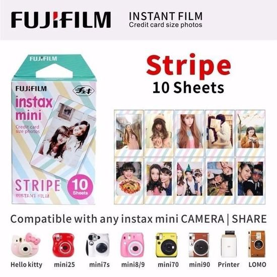 Bande 10 feuille-FILM instantané FUJI INSTAX MINI 11, 1 paquet, pour 9 SP2 70 7cs 8 11 25 90 50 ...