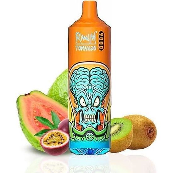 Puff - Randm Tornado 9000 Puffs - Sans Nicotine - Kiwi Passion Guava ...