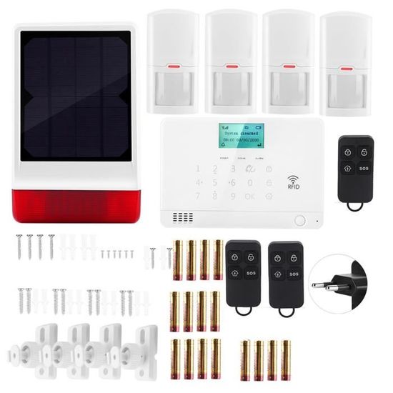 DEX VBESTLIFE Kit alarme antivol Alarme Antivol Maison AcoustO optic 4 ...