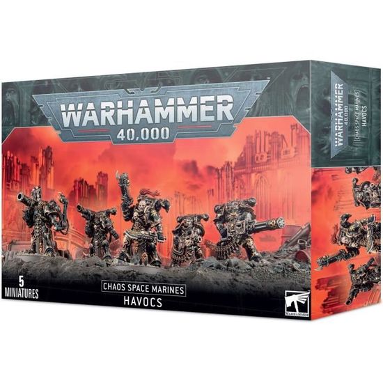 Figurine Games Workshop Warhammer 40k - Space Marine du Chaos Havocs ...