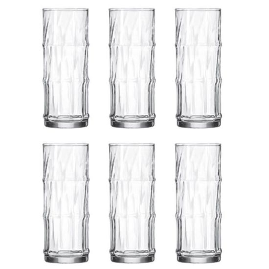 Libbey Verre long drink Tiki Bamboo - 473 ml / 47,3 cl - 6 pièces - Vont au lave-vaisselle ...