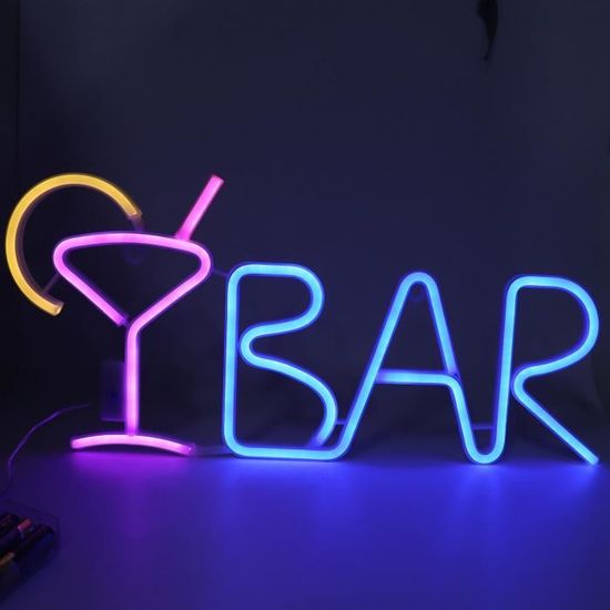 Enseigne au néon BAR Neon Lamp LED Neon Sign 8 Mode d'éclairage avec ...