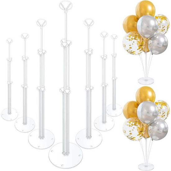 7 Kit De Support De Ballon,Support De Ballon Avec Support En Plastique ...