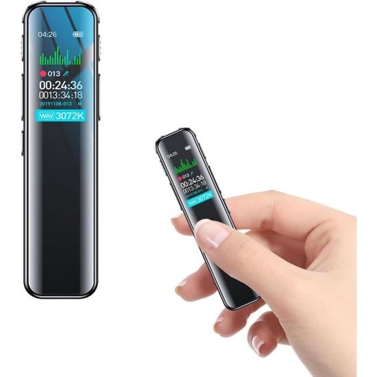 Enregistreur Vocal, Mémoire 64 Gb, Rechargeable Par Usb, Avec Fonction ...