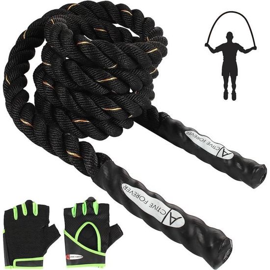 Corde de Bataille 38mm,Corde ondulatoire Lourde Musculation, Formation ...