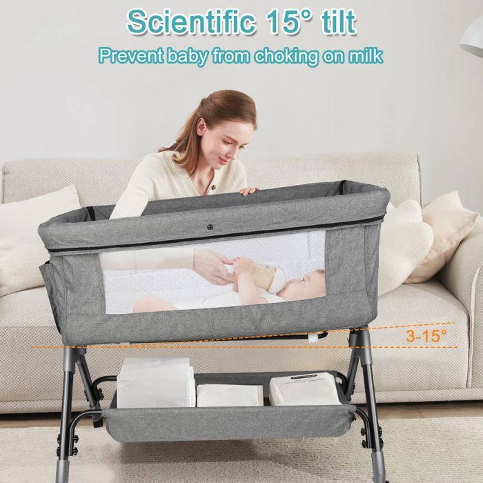 Lit Bébé Berceau Cododo Bébé 0-36 Mois - MIPAN - Hauteur Réglable ...