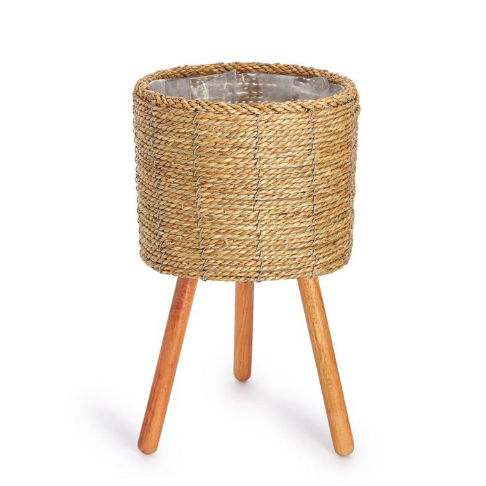 Cache-pot en osier - Paco Home - Nature - 26x26x21.4 cm - Lot de 2 ...