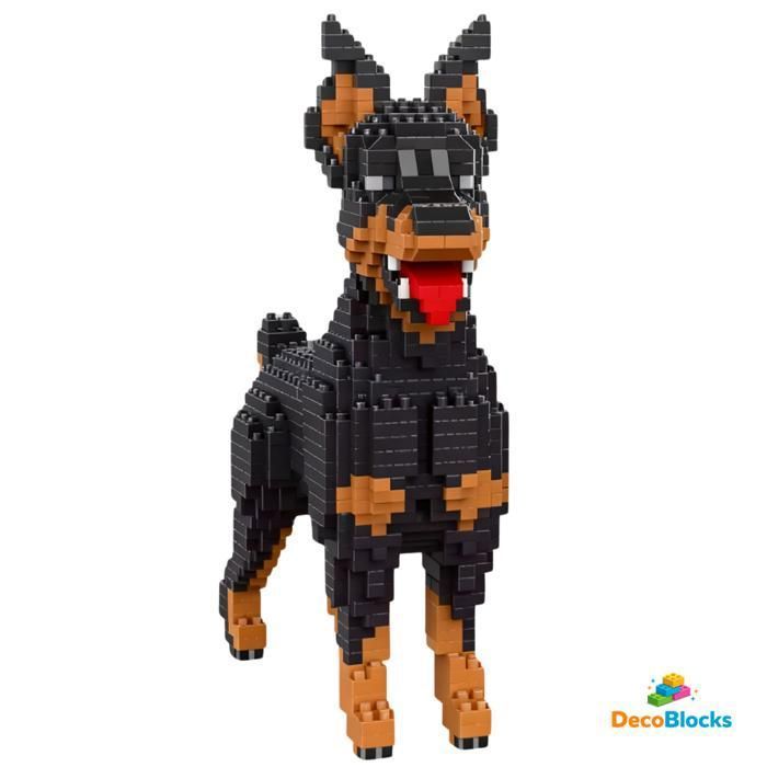 Chien Doberman – Kit de Construction en Micro-Blocs – 988 pièces ...