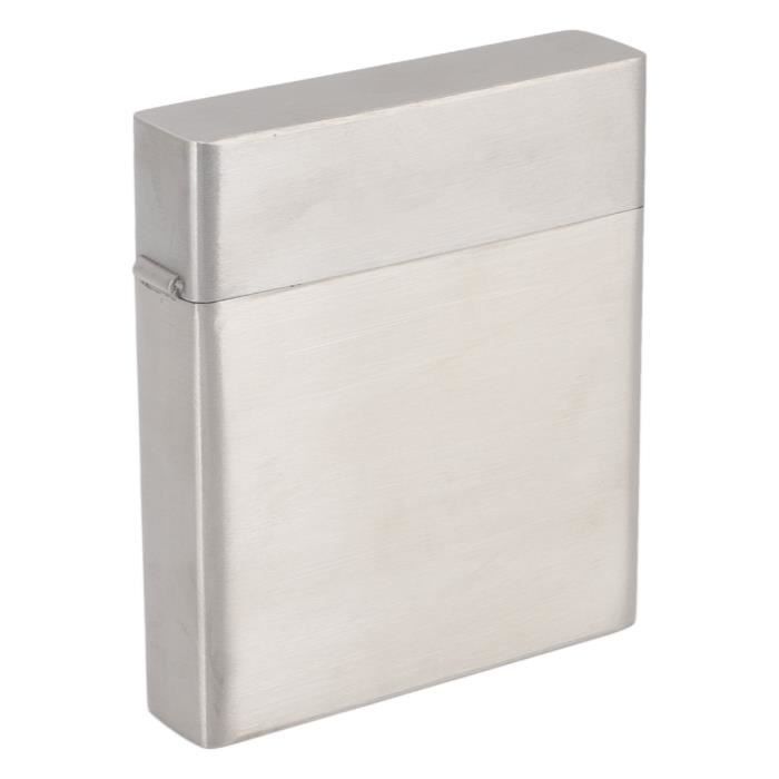 Boîte À Cigarettes Avec Couvercle Rabattable Étui À Cigarettes En Acier ...