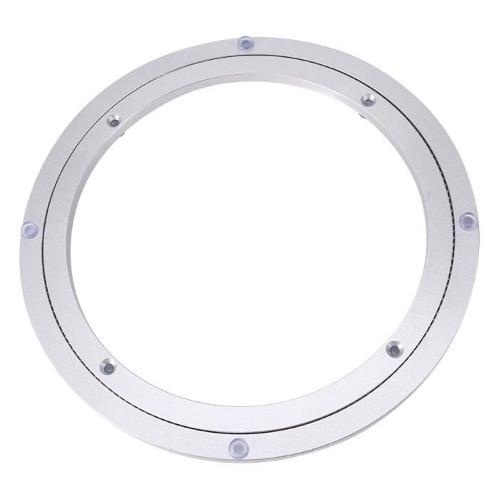 Table de salle à manger ronde à plateau tournant en alliage d'aluminium ...