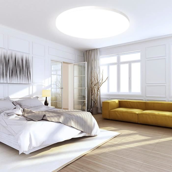 Plafonnier Led, 12W Rond Ultra Plat Plafonnier Lampe Étanche Ip54 ...