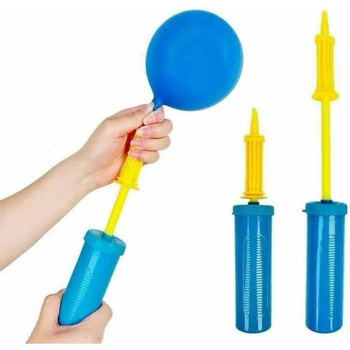 Pompe à ballon manuelle - [MARQUE] - [n9281] - Bleu - Plastique - À ...